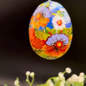 Hand-painted Wooden Egg Acrylic Nature Landscape Easter Eggs Colorado ...
