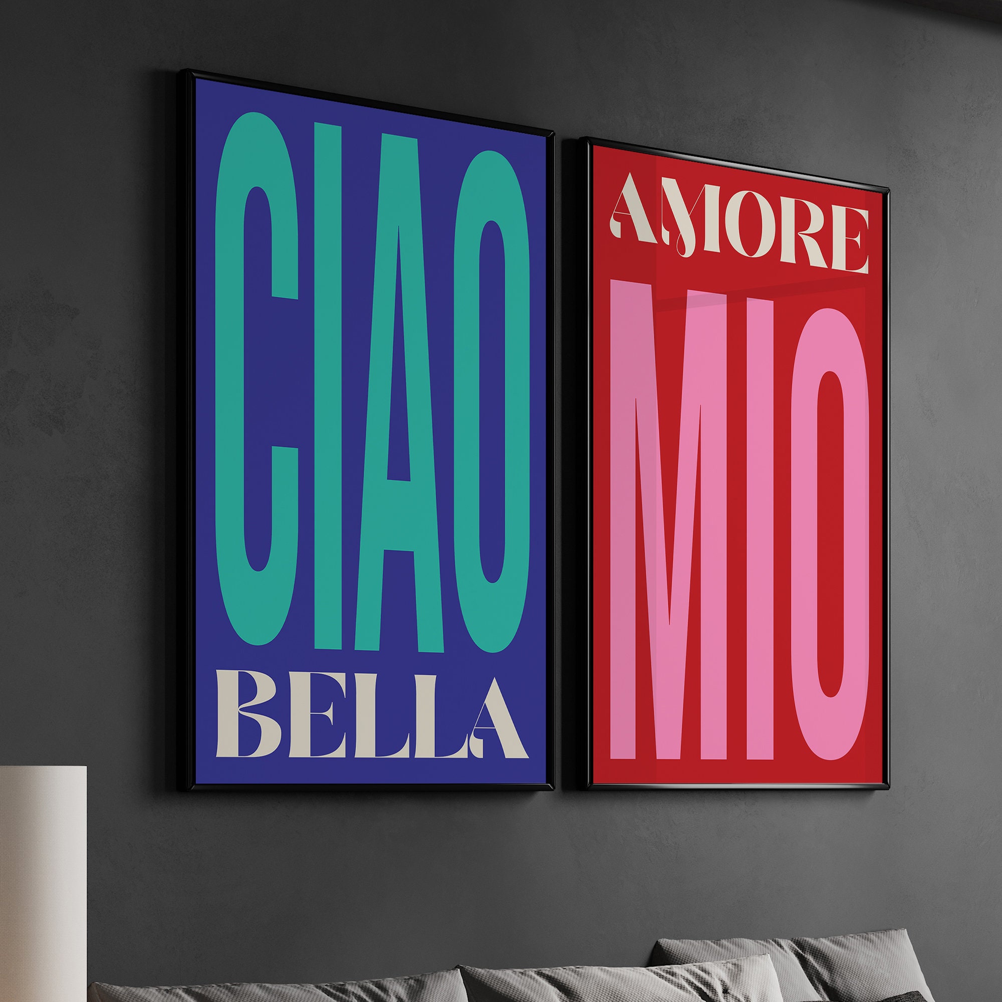 Trendy CIAO Poster Art Print Set of 3 Contemporary Living - Etsy