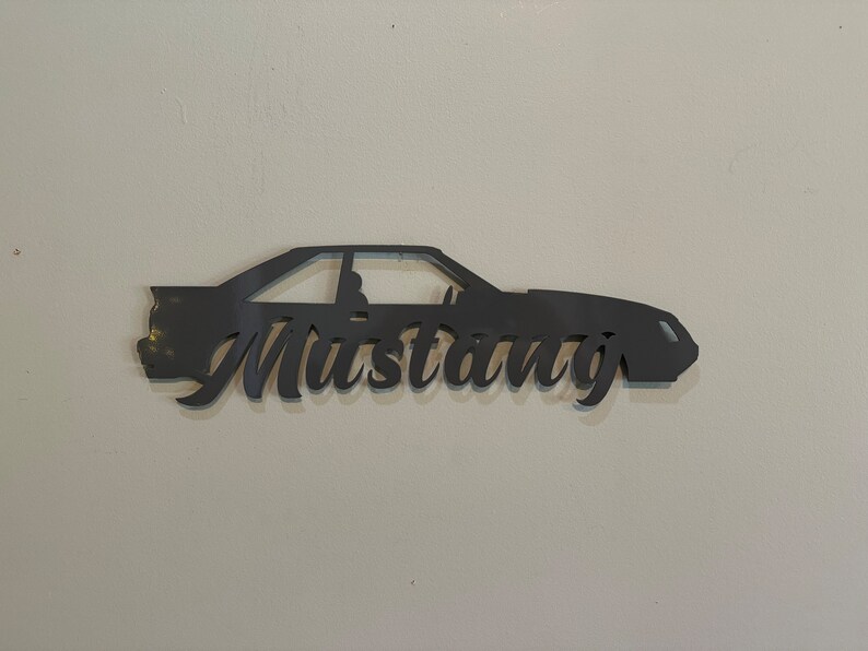 Fox Body Mustang Metal Sign - A Timeless Tribute to Classic American ...