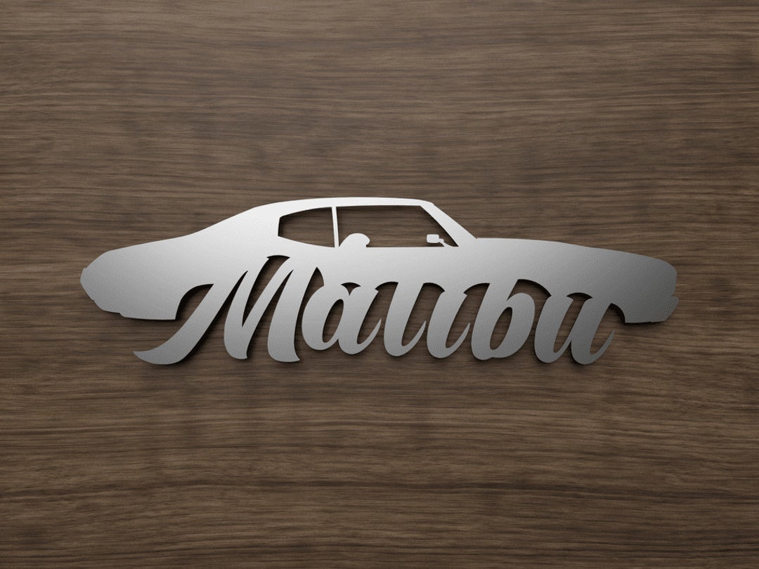 1972 Malibu Metal Sign - A Timeless Tribute to Classic American ...