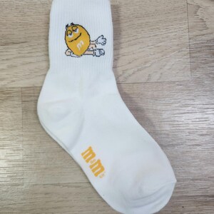 Cute Yellow M&M Socks - Etsy