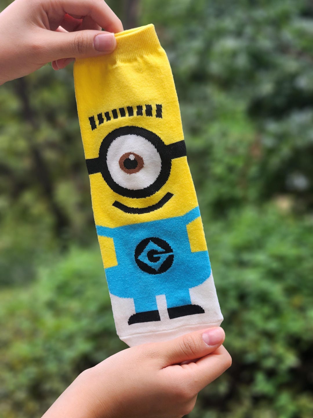 Cute Korean Minion Socks Carl - Etsy