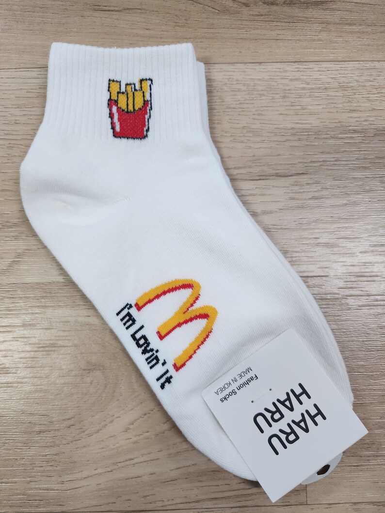Cute Korean Mcdonald's Socks - Etsy
