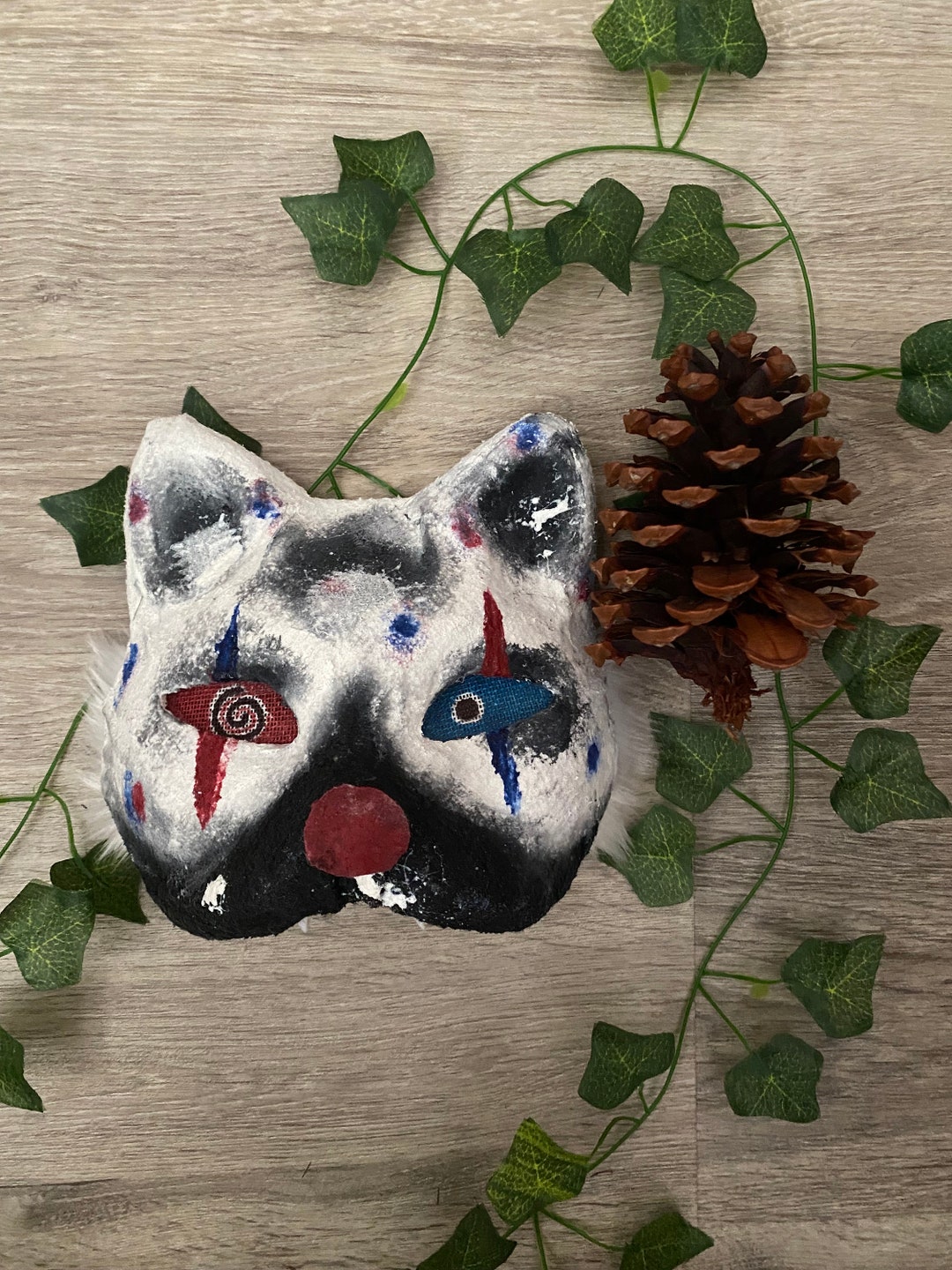 Therian Cat Mask Pre-made clown - Etsy