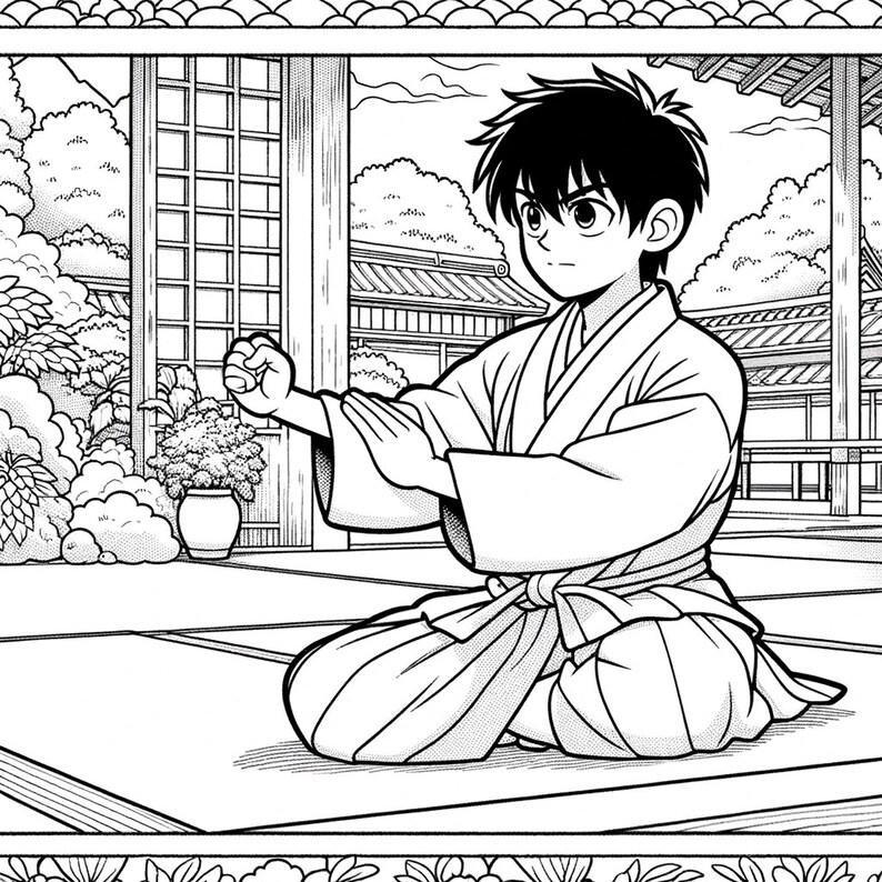 Kenji's Quest: A Samurai's Tale - Whimsical Coloring Adventure ...