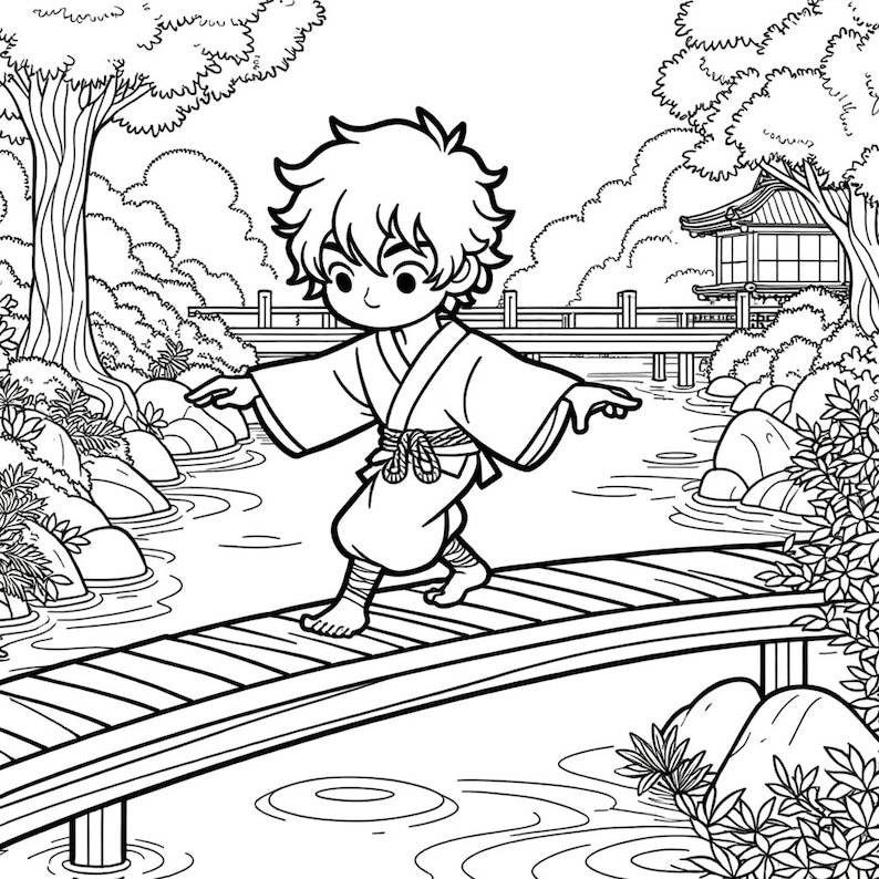 Kenji's Quest: A Samurai's Tale - Whimsical Coloring Adventure ...