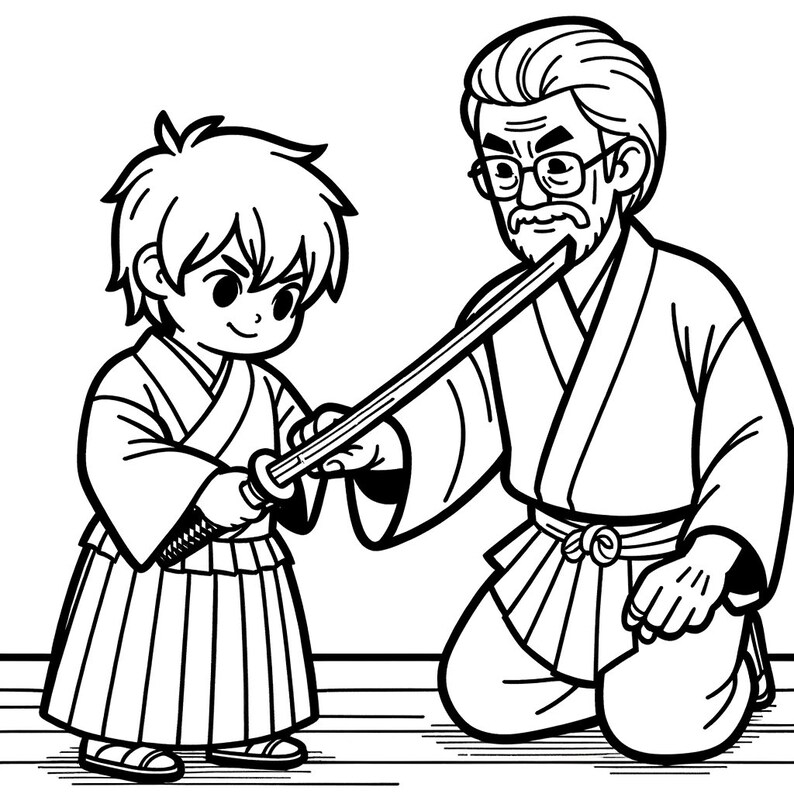 Kenji's Quest: A Samurai's Tale - Whimsical Coloring Adventure ...