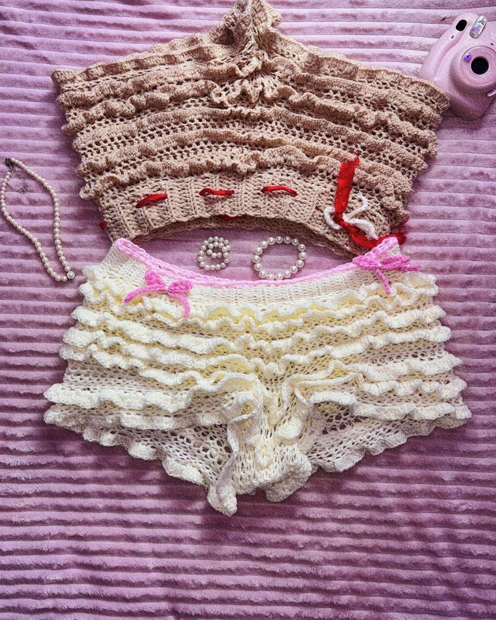 Crochet Ruffle Bloomer Set - Etsy