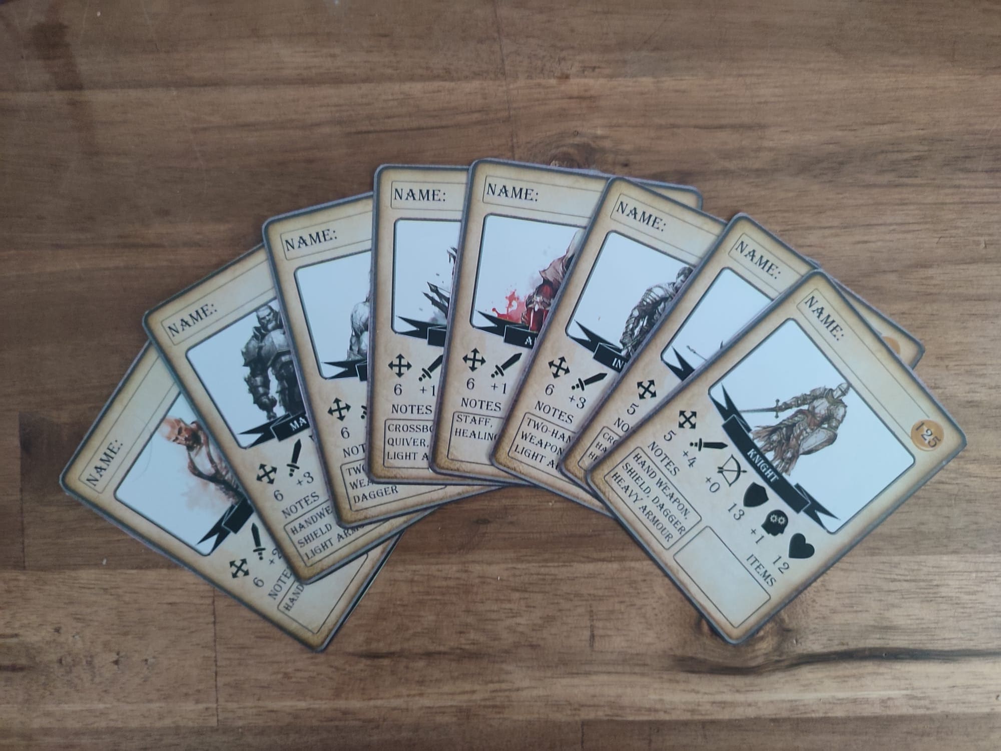 Frostgrave Soldier Cards, Enemy Cards and Wizard Sheet, Dnd, RPG - Etsy