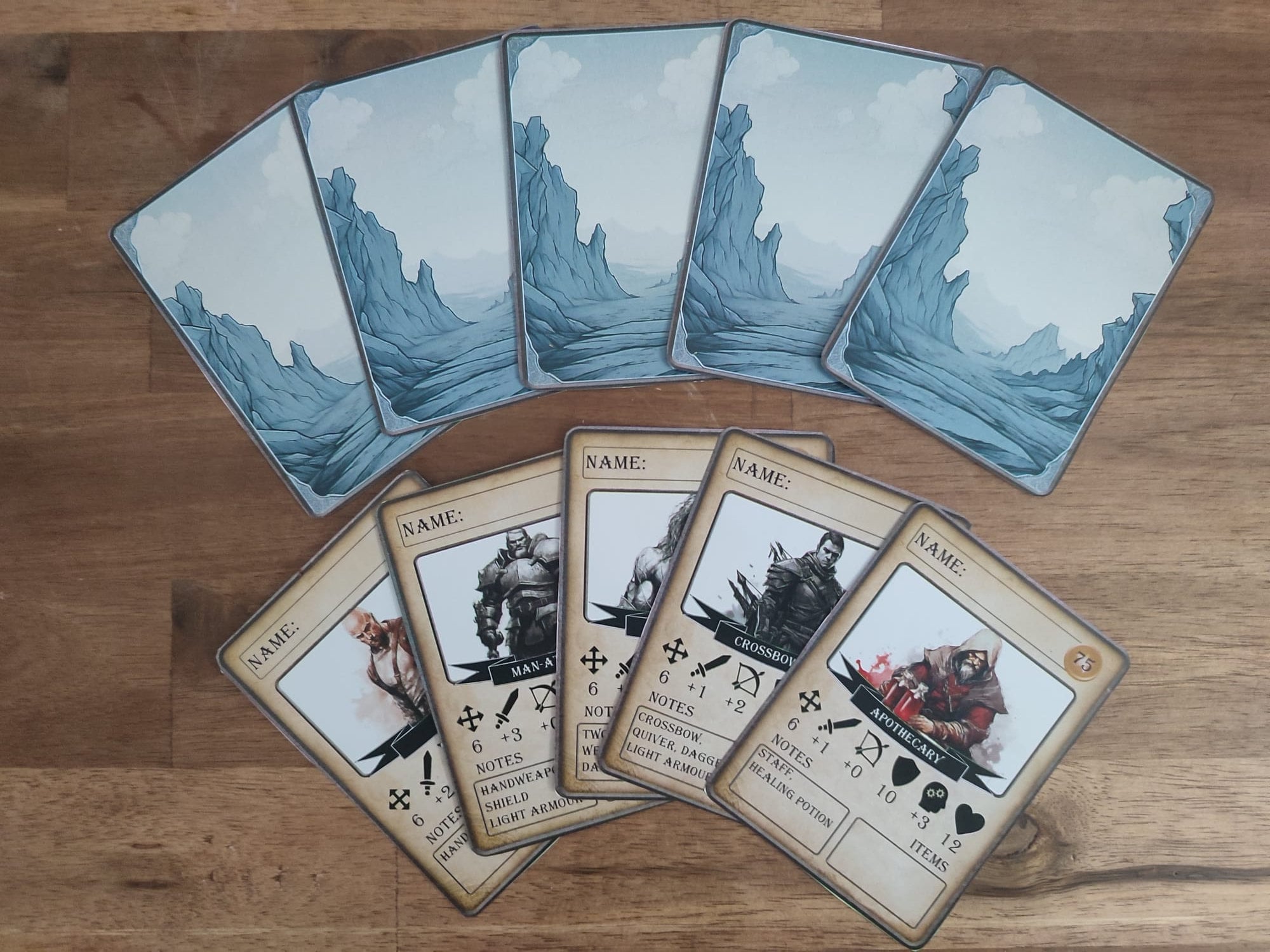 Frostgrave Soldier Cards, Enemy Cards and Wizard Sheet, Dnd, RPG - Etsy