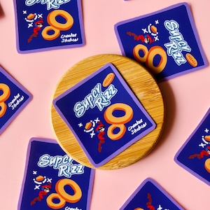 Superrizz Super Ring Snack Vinyl Sticker - Comes in Vinyl or ...