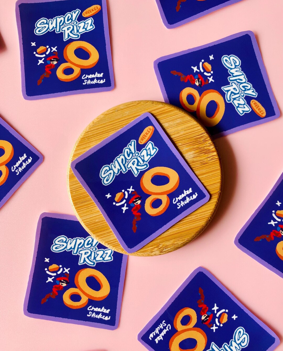 Superrizz Super Ring Snack Vinyl Sticker - Comes in Vinyl or ...