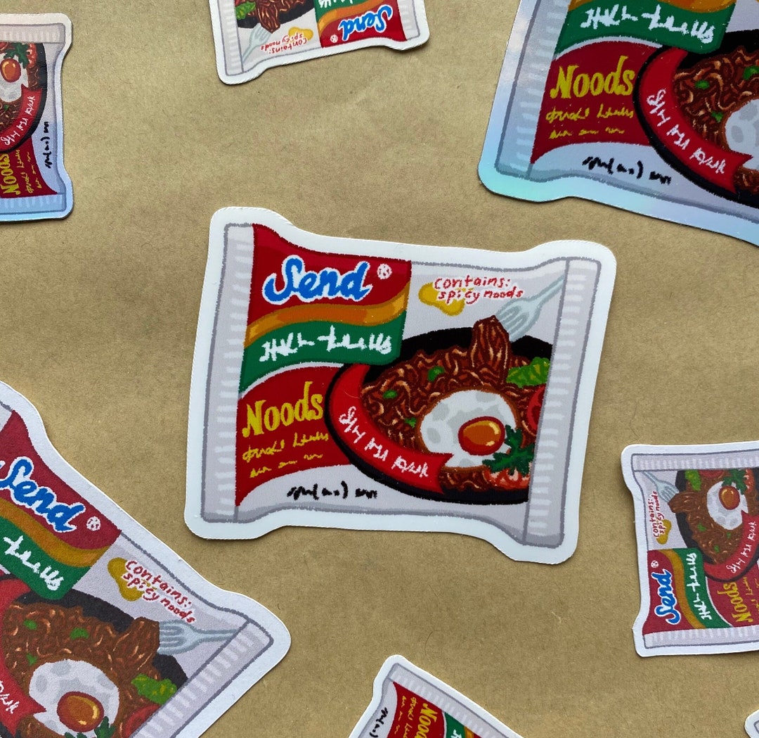 Send Noods Indomie Instant Noodles Sticker Comes in Matte - Etsy