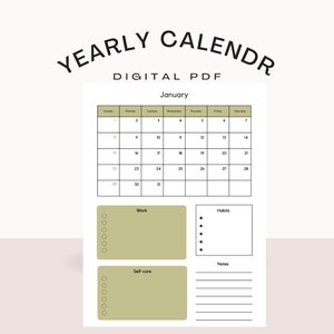 Printable Calendar Landscape, Minimalist Monthly Calendar 2023 ...