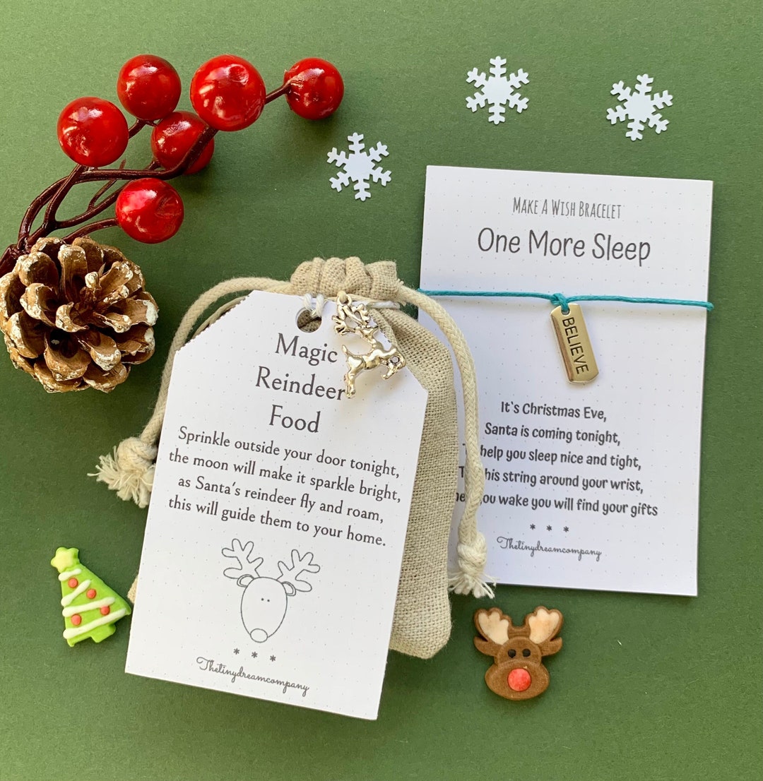 Magic Reindeer Food & Wish Bracelet Multi Buy, Christmas Eve Box Filler ...