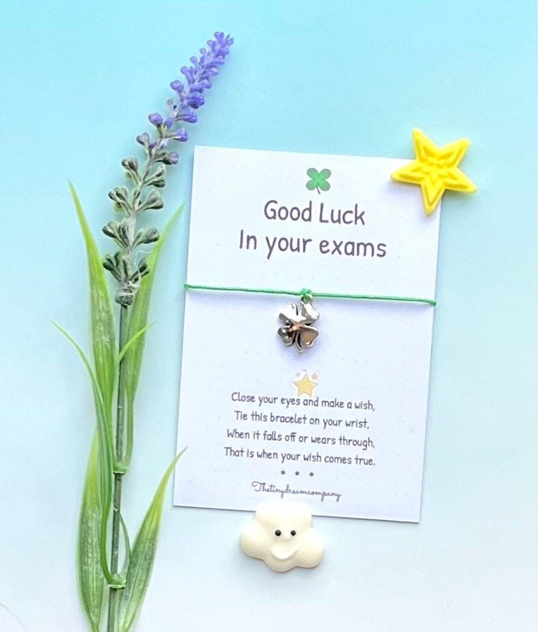 Good Luck in Your Exams Wish Bracelet Gift / Card for Daughter / Son ...
