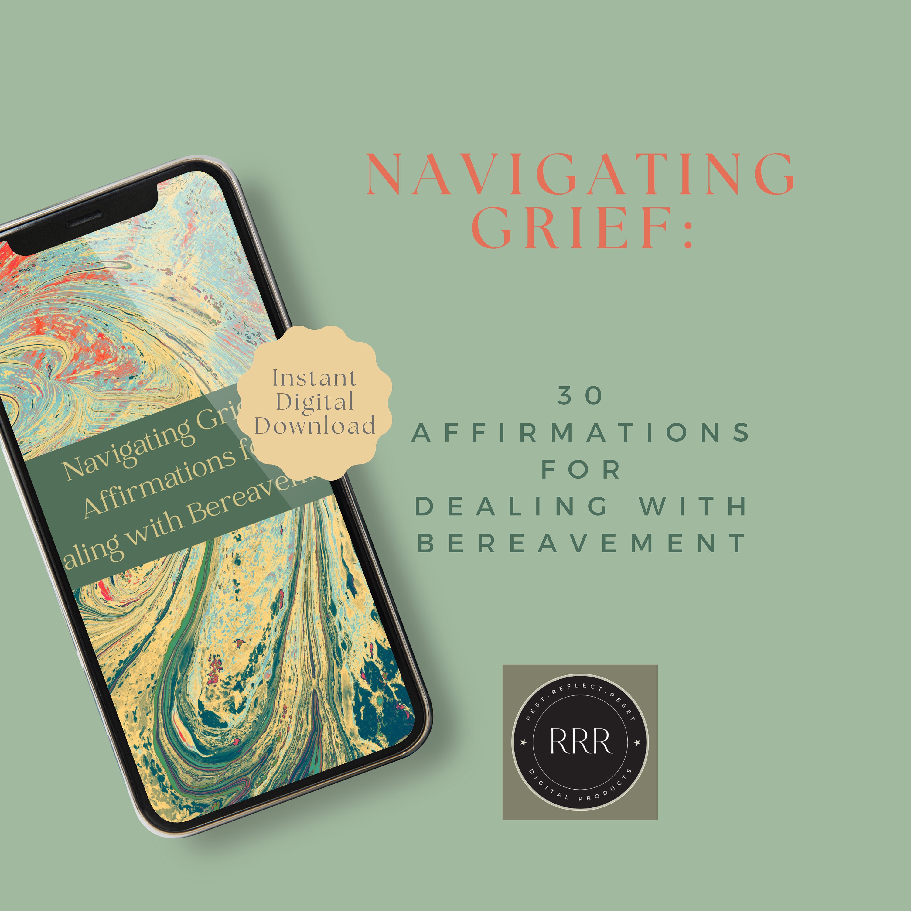 30 Affirmations Navigating Grief, Loss, Sorrow, Bereavement, Mourning ...