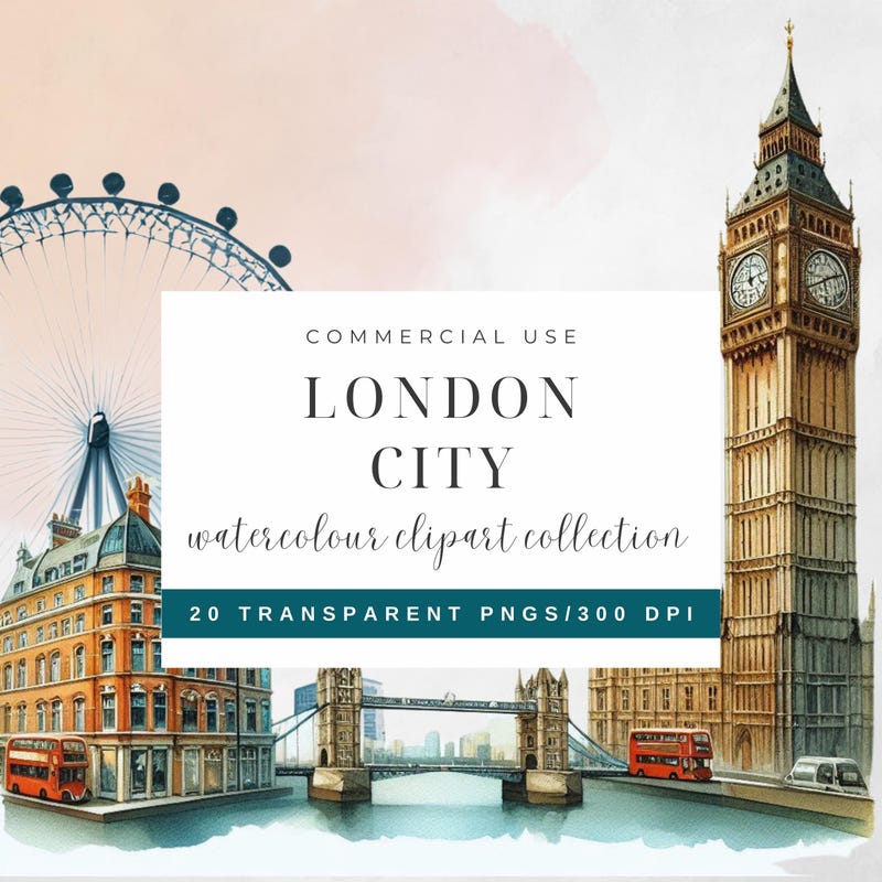 London Bus Clipart - Etsy