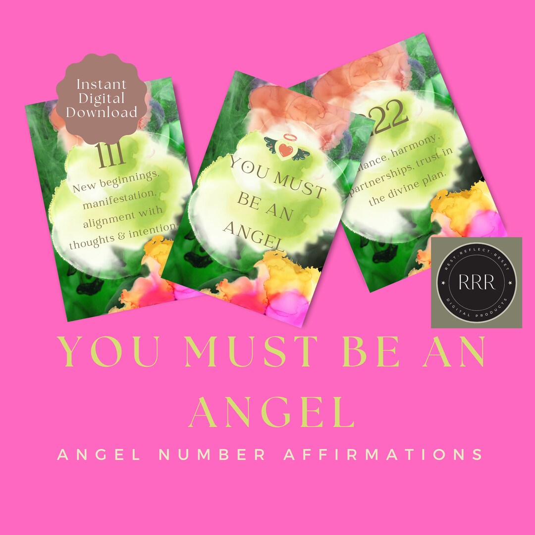 30 Angel Number Affirmation Cards/angelic/numerology/spiritual Guidance ...