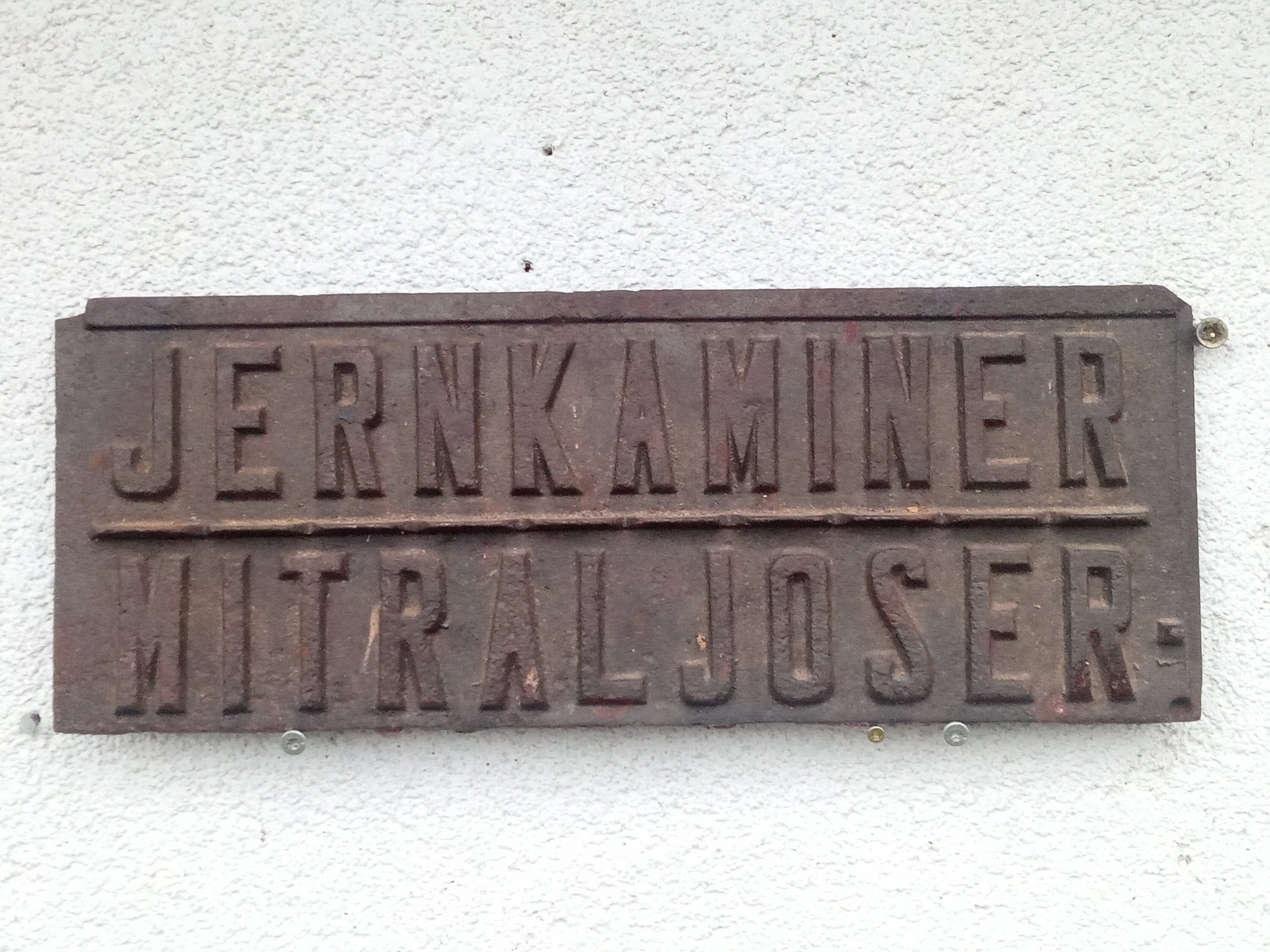 Swedish Iron Advertisement for a General Store - Etsy