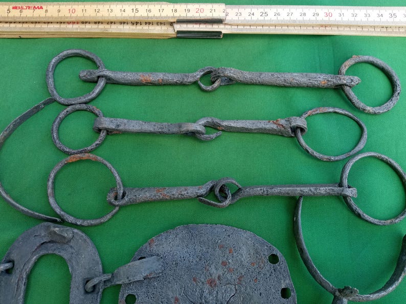 Antique Horse Harness Elements, Hand-forged 16th Century England - Etsy