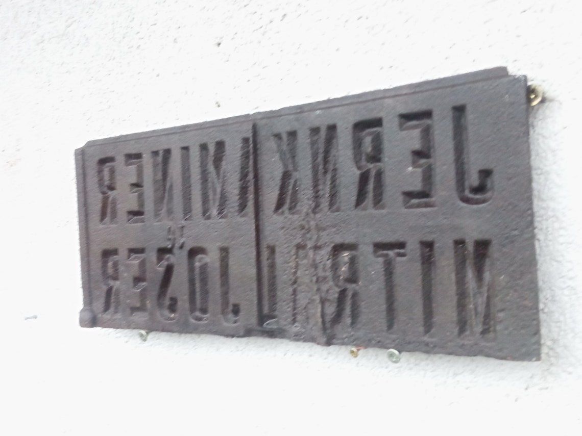 Swedish Iron Advertisement for a General Store - Etsy
