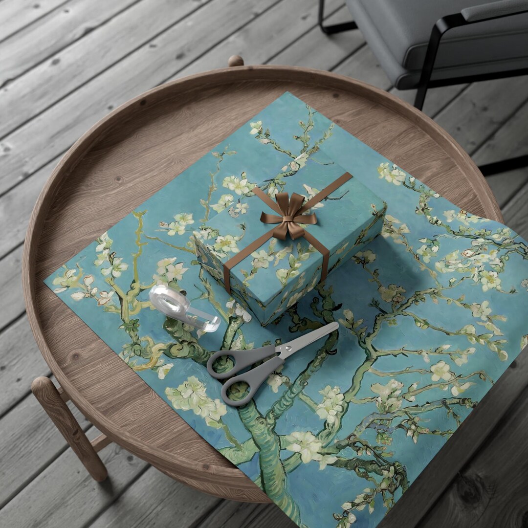 Van Gogh Almond Blossom Gift Wrap | Eco-friendly Wrapping Paper for ...