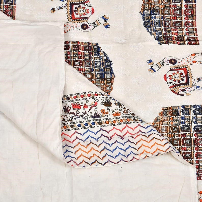 Hand Block Printed Pure Cotton Quilt Rajasthani Jaipuri Quilt With ...