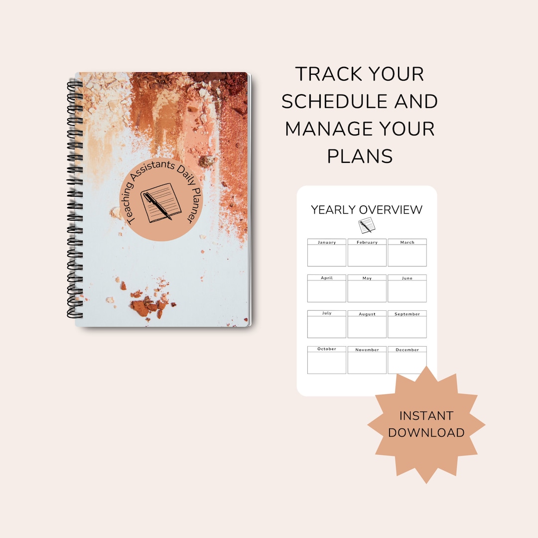 Teaching Assistant Planner Printable A4 - Etsy