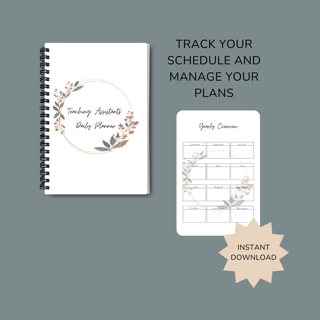 Teaching Assistant Planner Printable A4 - Etsy