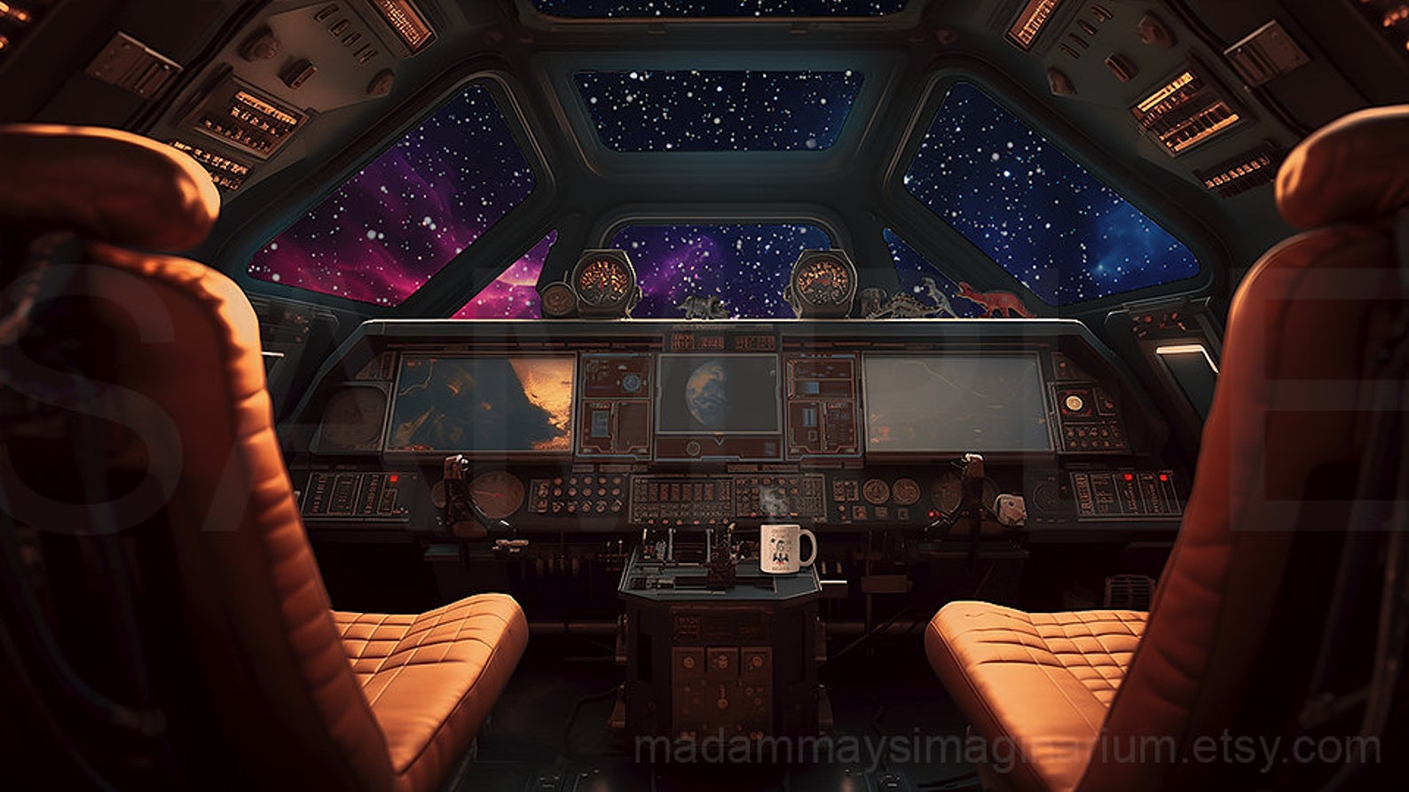 Retro Sci-fi ANIMATED BACKGROUND Space Galaxy Backdrop Perfect for Zoom ...