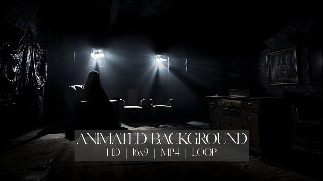ANIMATED BACKGROUND Figure in the Basement | Zoom, Twitch, Vtuber ...