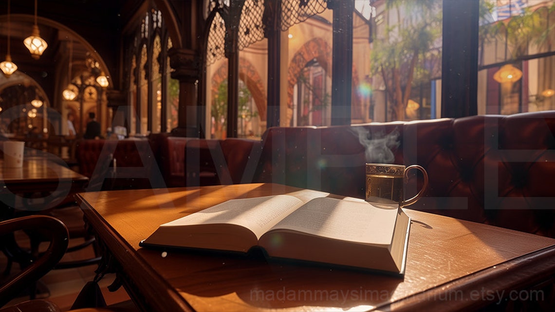 Book Club Bundle ANIMATED BACKGROUND Literary Themed HD Virtual ...