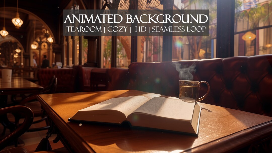 Cozy Home Office ANIMATED BACKGROUND | Study Backdrop for Zoom, Vtuber ...