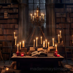 Enchanted Library ANIMATED BACKGROUND | Cozy Book Backdrop for Zoom ...