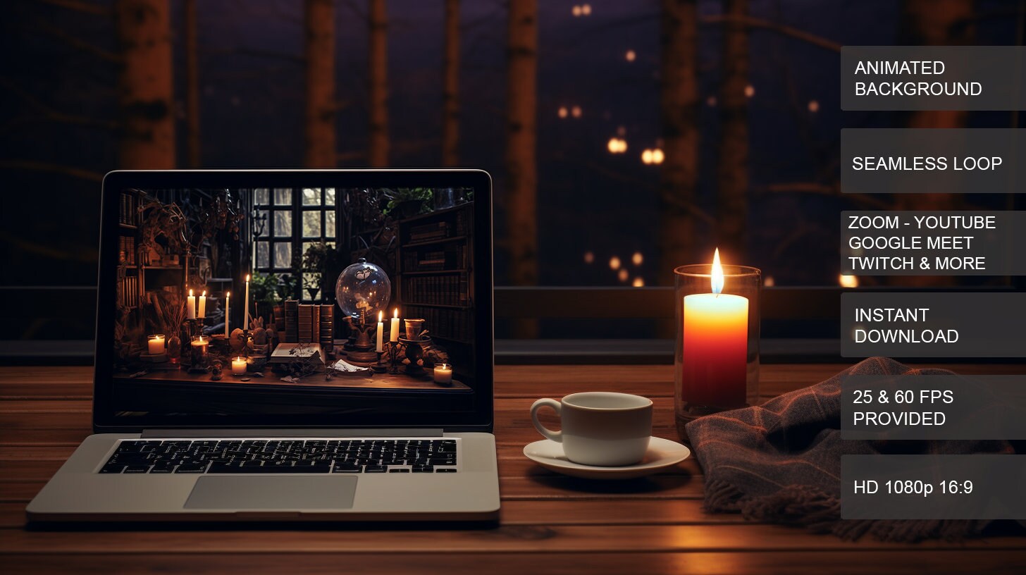 Witchcraft Bundle ANIMATED BACKGROUND Magic HD Virtual Backdrops in ...