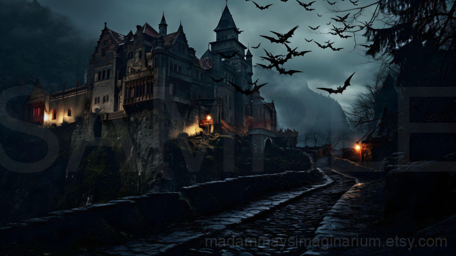 ANIMATED BACKGROUND Vampire’s Lair | Zoom, Twitch, Vtuber, Stream ...