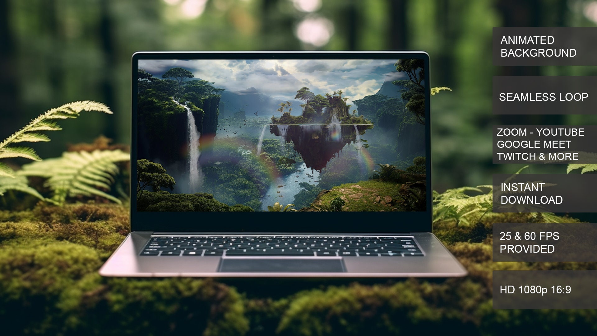 Fantasy Bundle ANIMATED BACKGROUND Virtual Backdrop Perfect for Stream ...