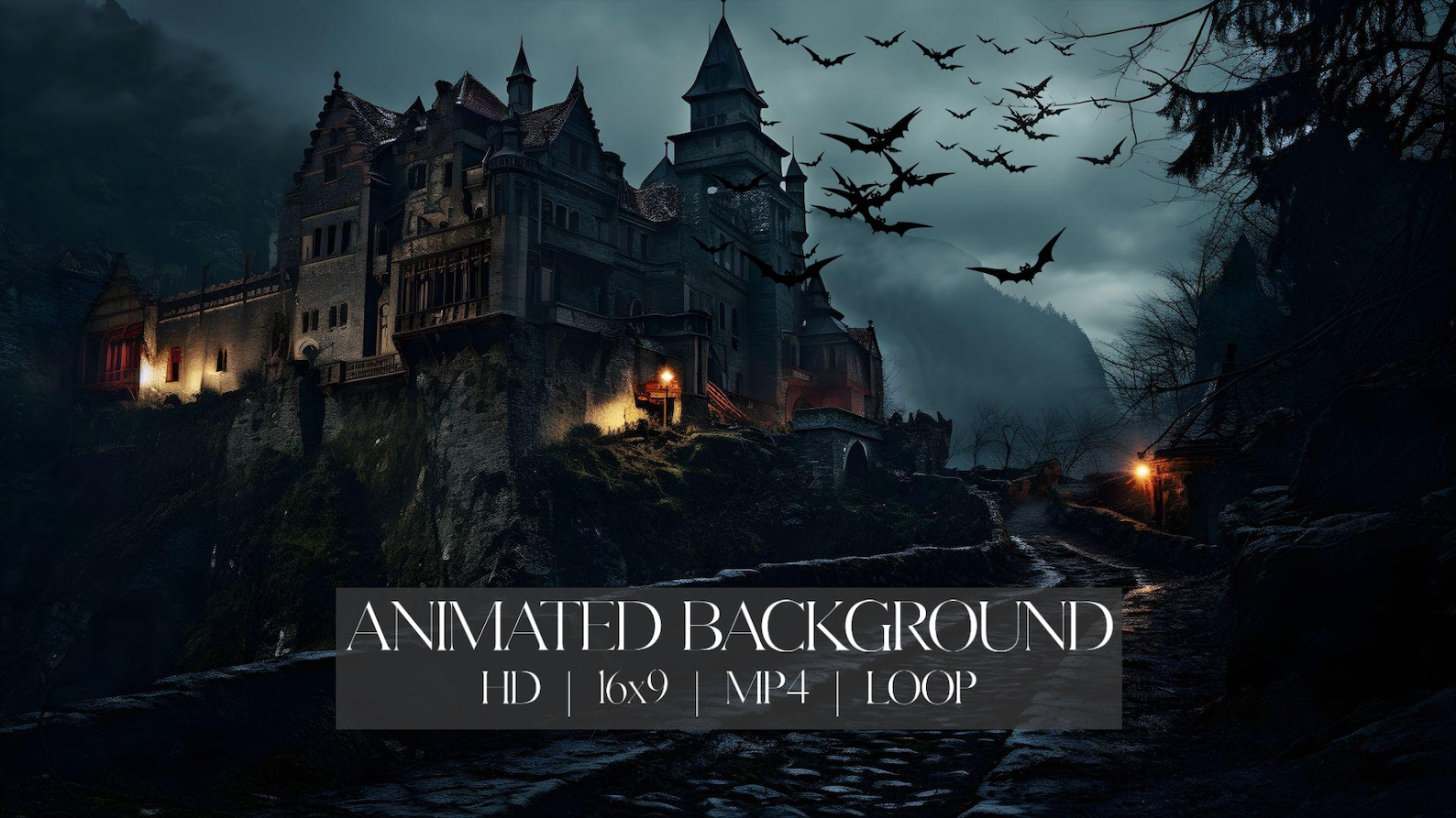 ANIMATED BACKGROUND Vampire’s Lair | Zoom, Twitch, Vtuber, Stream ...