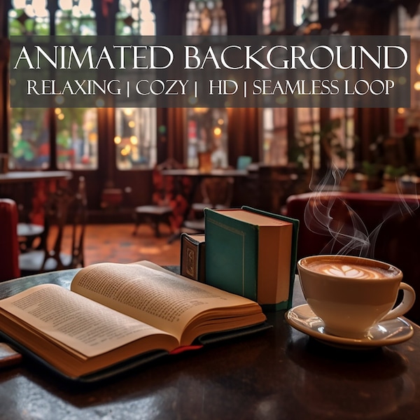 Coffee Shop Animated Background - Etsy
