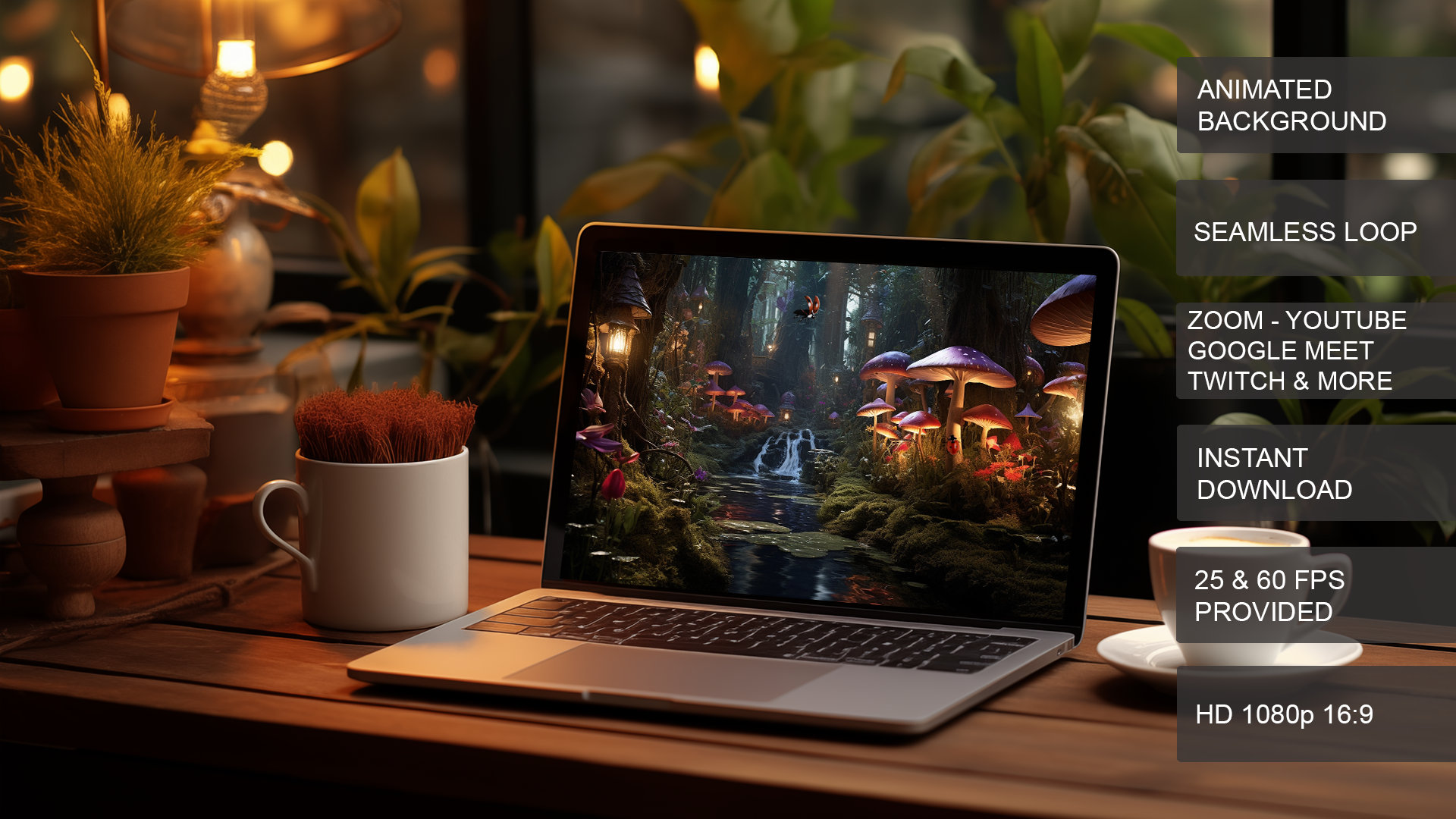 Fantasy Bundle ANIMATED BACKGROUND Virtual Backdrop Perfect for Stream ...