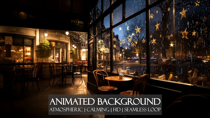 ANIMATED BACKGROUND | Cozy Coffee Shop Backdrop, Perfect for Zoom ...