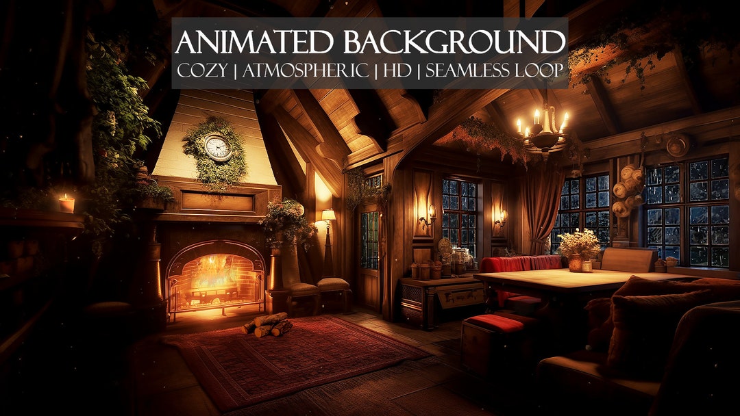 A Cozy Pub ANIMATED BACKGROUND | Cottage Core Backdrop, Perfect for ...