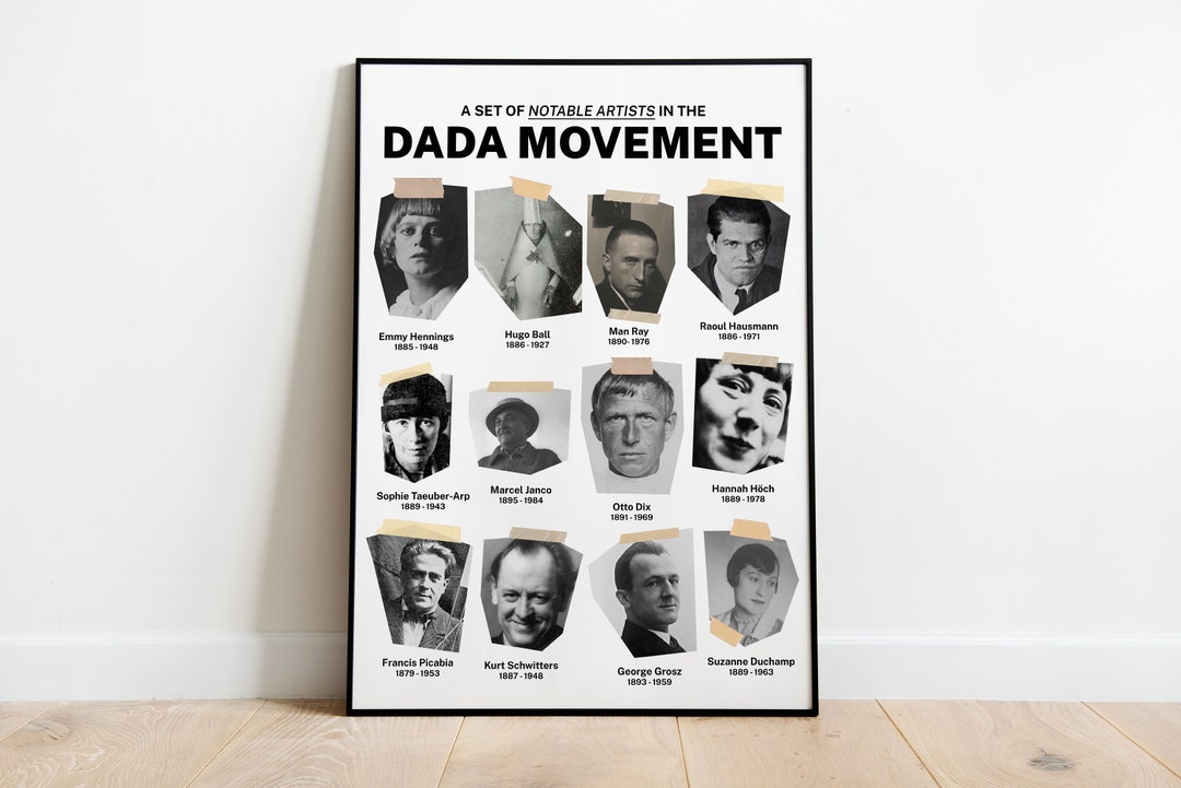 Dada Movement / Art History Poster / Suitable for Art Classrooms / Art ...