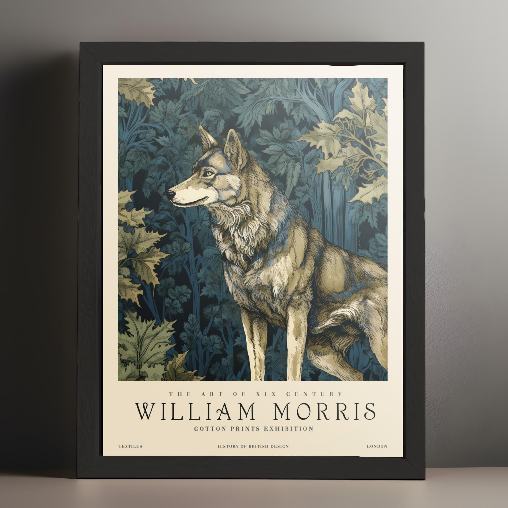 William Morris Poster Print | Wolf in the Forest | High Quality Print ...