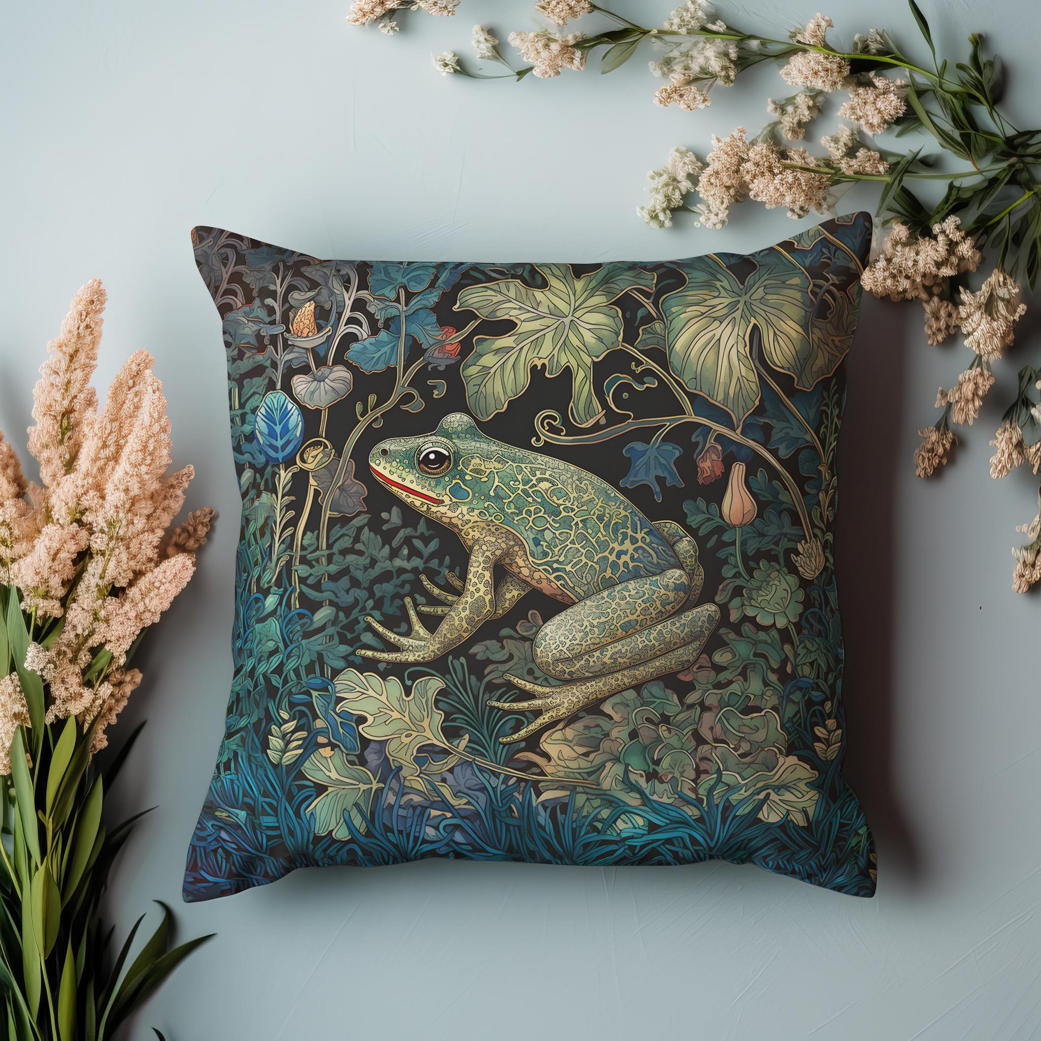 William Morris Pillow | Frog in the Forest | High End Pillow ...