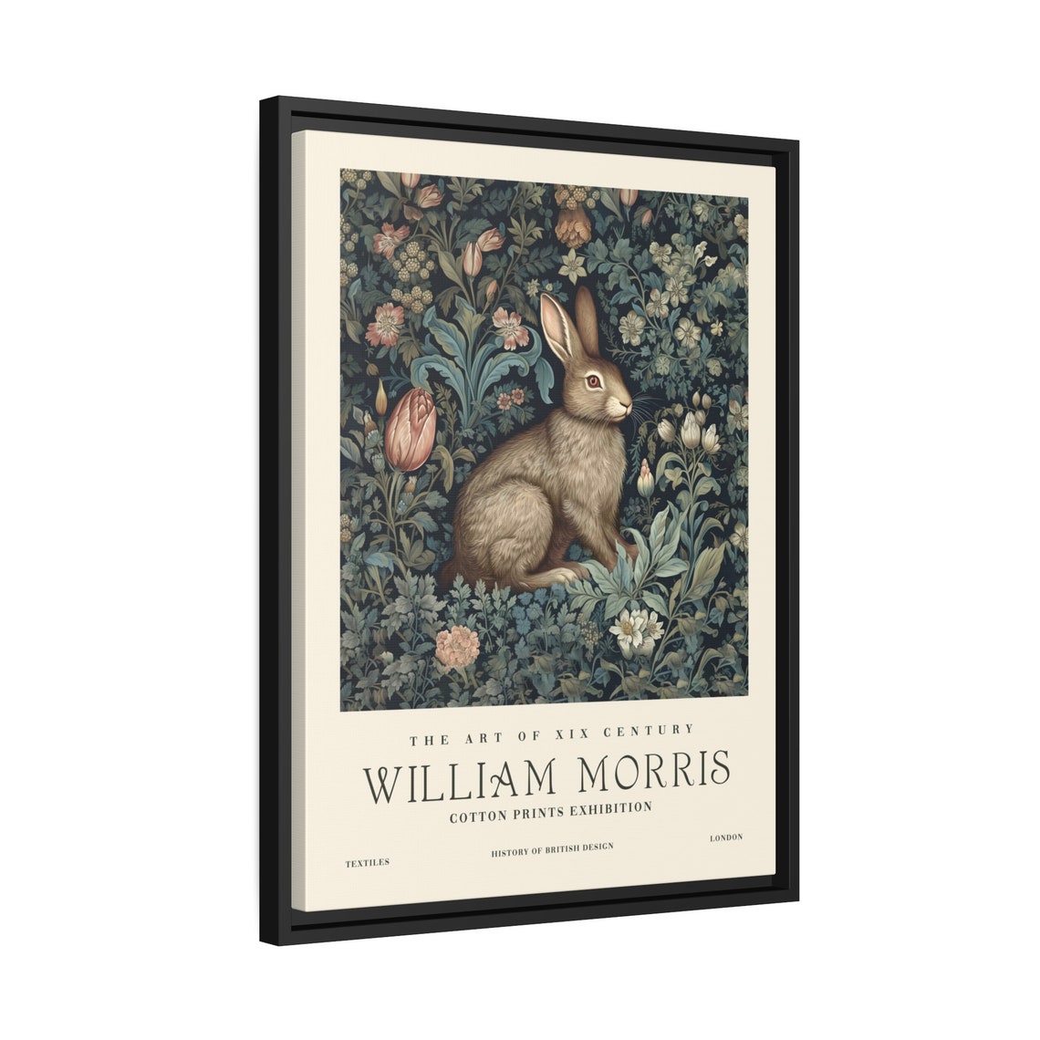 William Morris Canvas Print | Rabbit in the Forest | High Quality Print ...