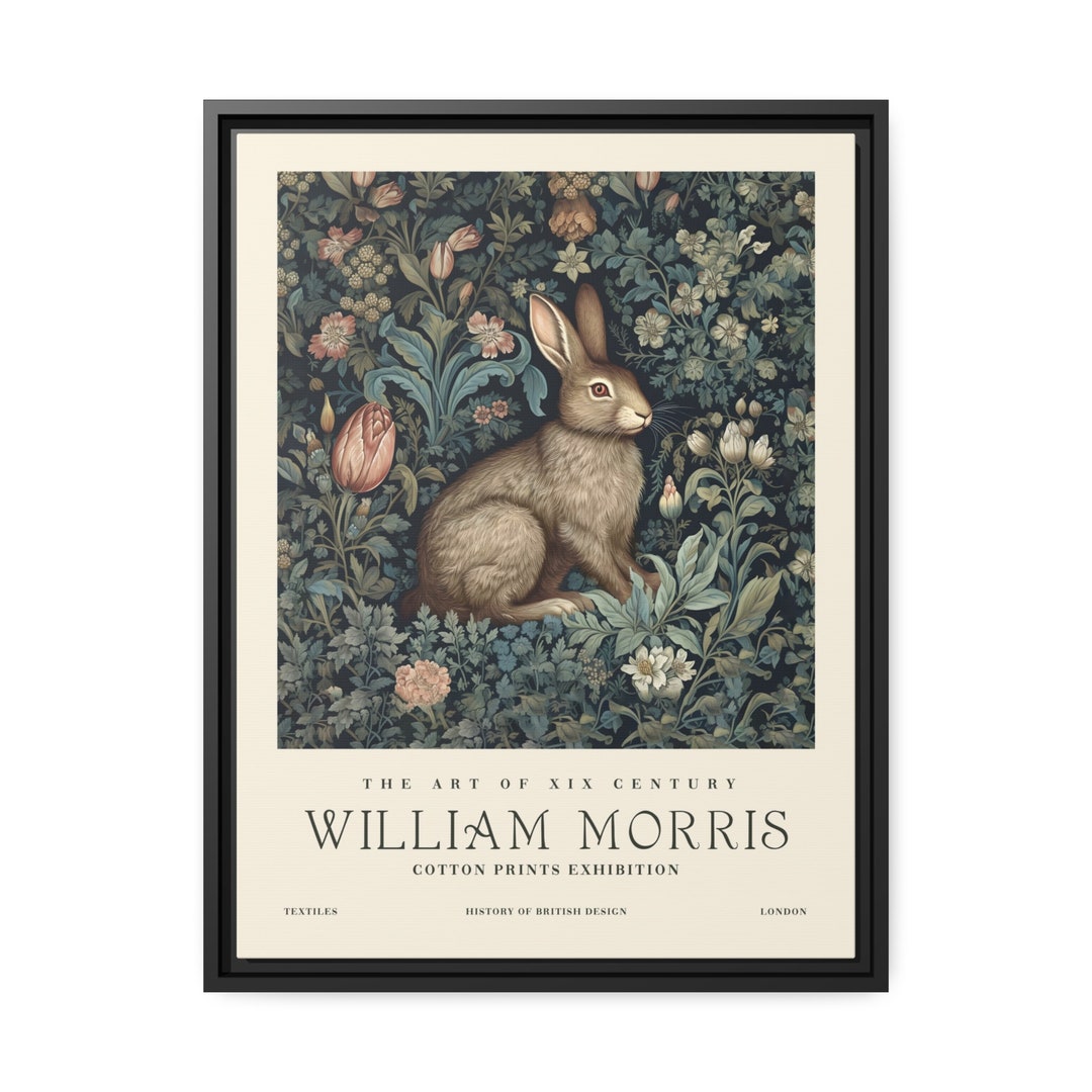 William Morris Canvas Print | Rabbit in the Forest | High Quality Print ...