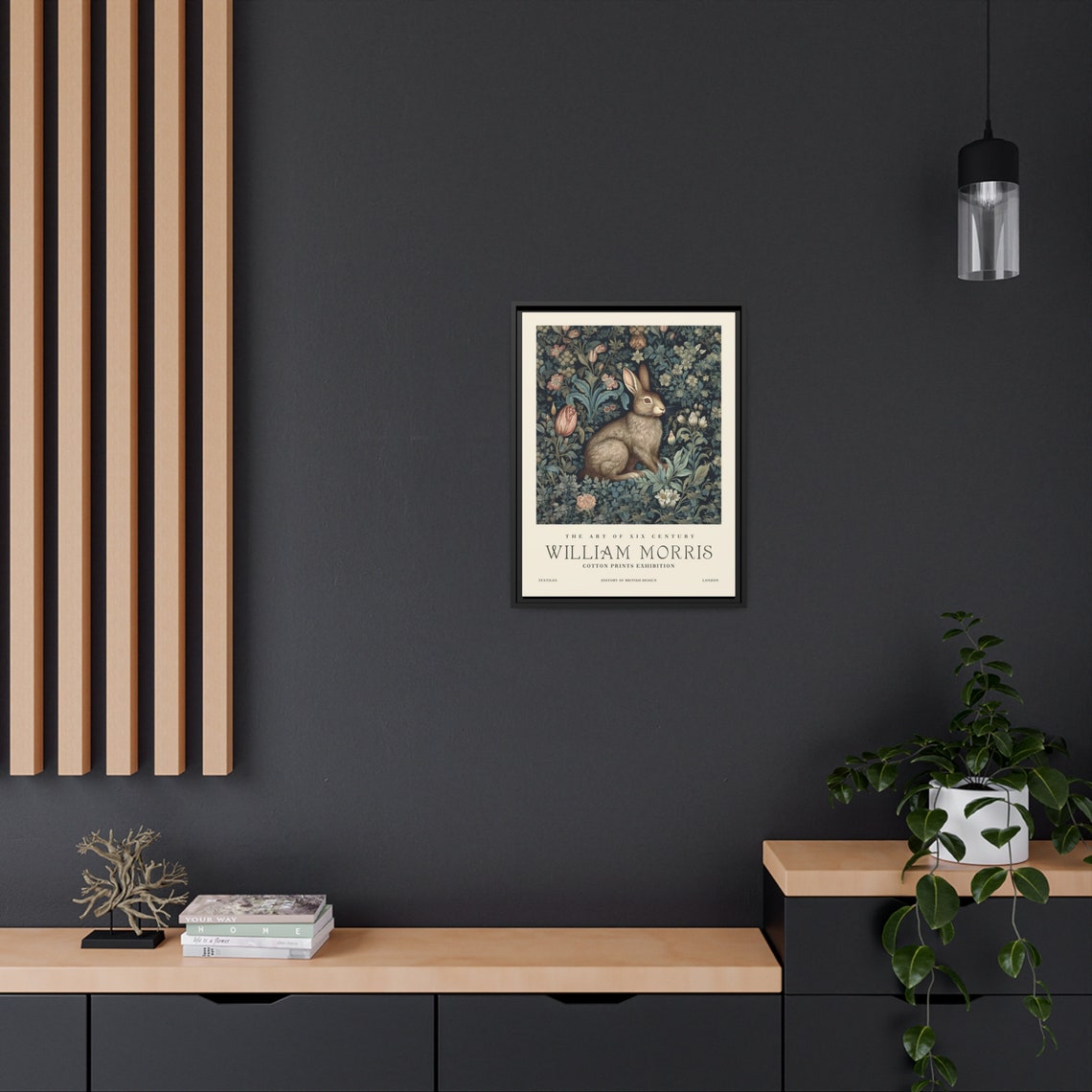 William Morris Canvas Print | Rabbit in the Forest | High Quality Print ...