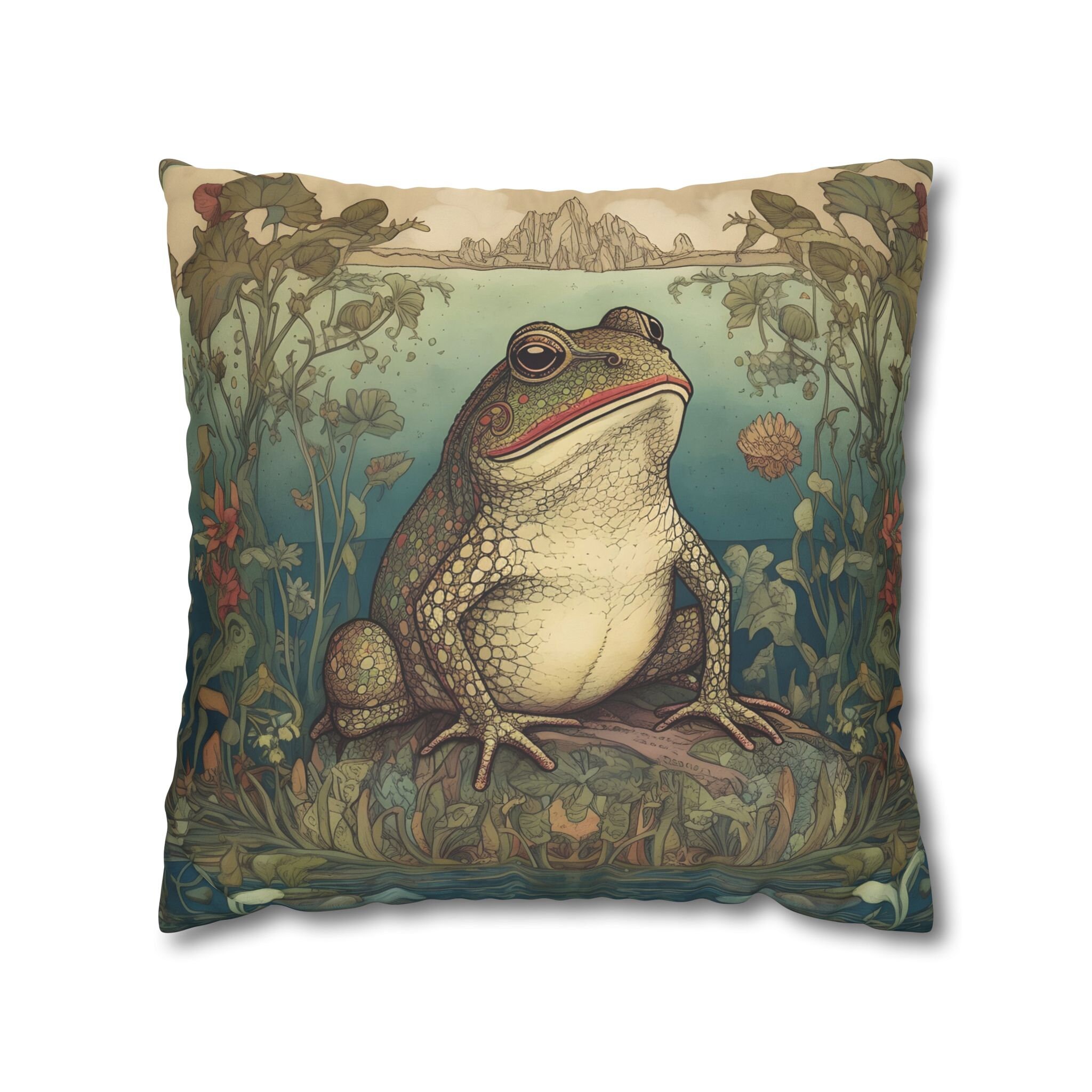 William Morris Pillow | Ms Lily | Frog in the Forest | High End Pillow ...